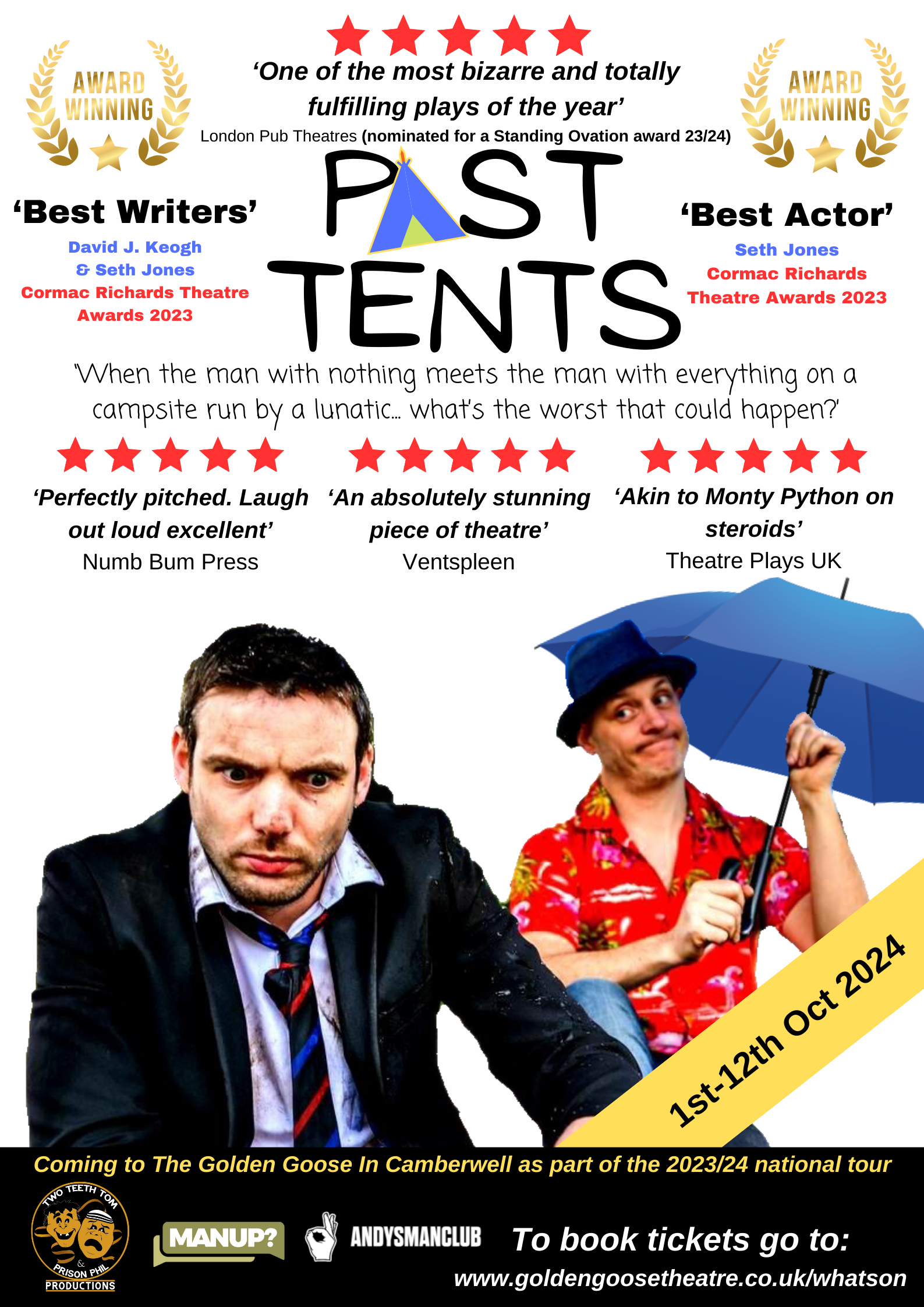 Past Tents – Golden Goose Theatre, Camberwell – RatedReviewed